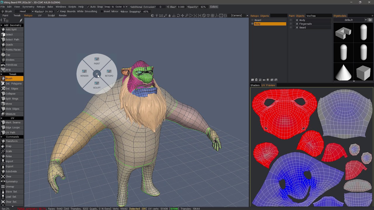 Paint Mesh to Sculpt Mesh Pt 2 - YouTube