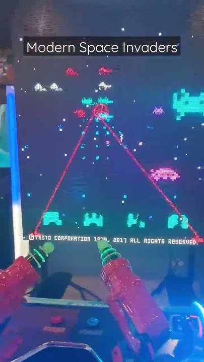Modern Space Invaders Arcade Game Machine #shorts - YouTube