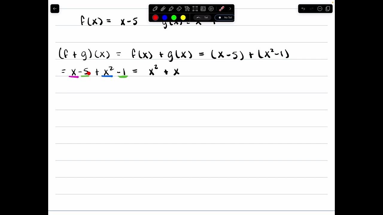 Operations with Functions Part 1 - YouTube