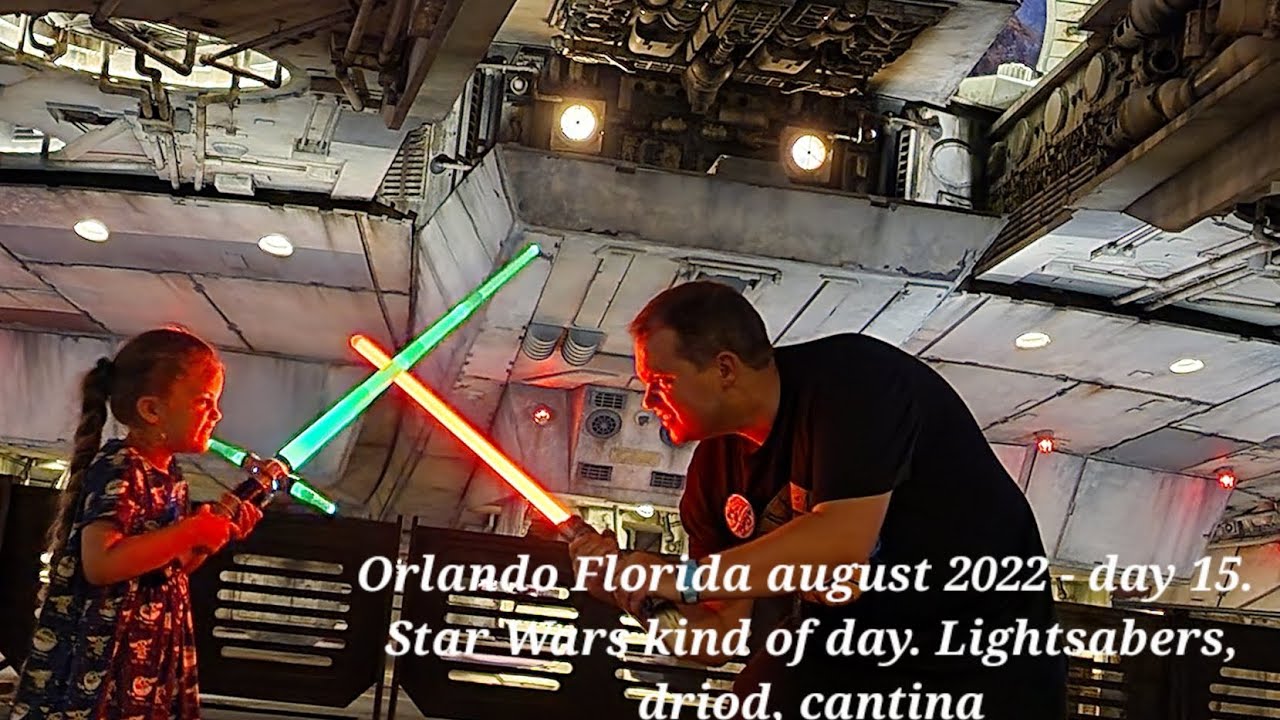 Orlando Florida august 2022 - day 15. Star Wars kinda day. Sabers ...