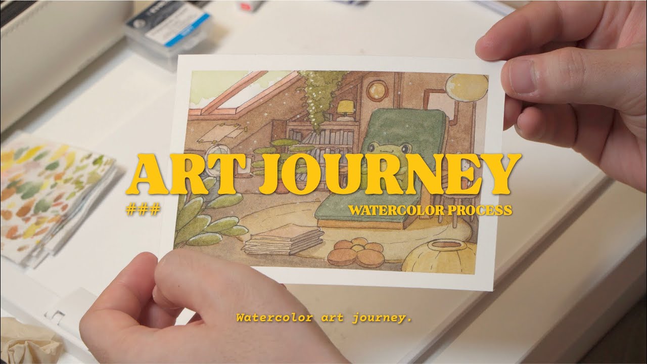 Draw with me - Inside The Reading Nook | Art Journey - YouTube