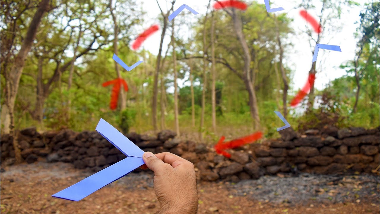 How to Make a Paper BOOMERANG [STEP BY STEP] - YouTube