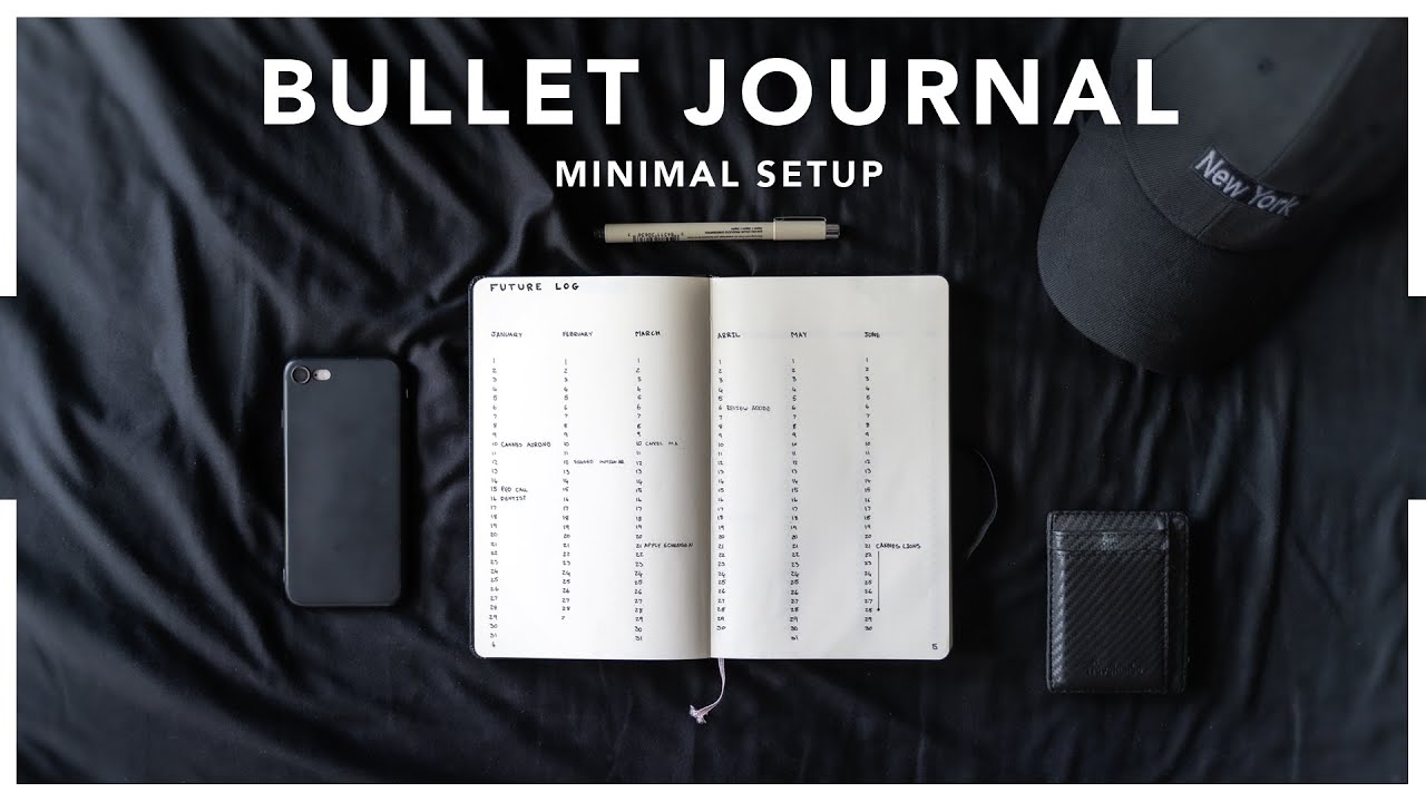 Journaling for Productivity | My MINIMALIST BULLET JOURNAL - YouTube