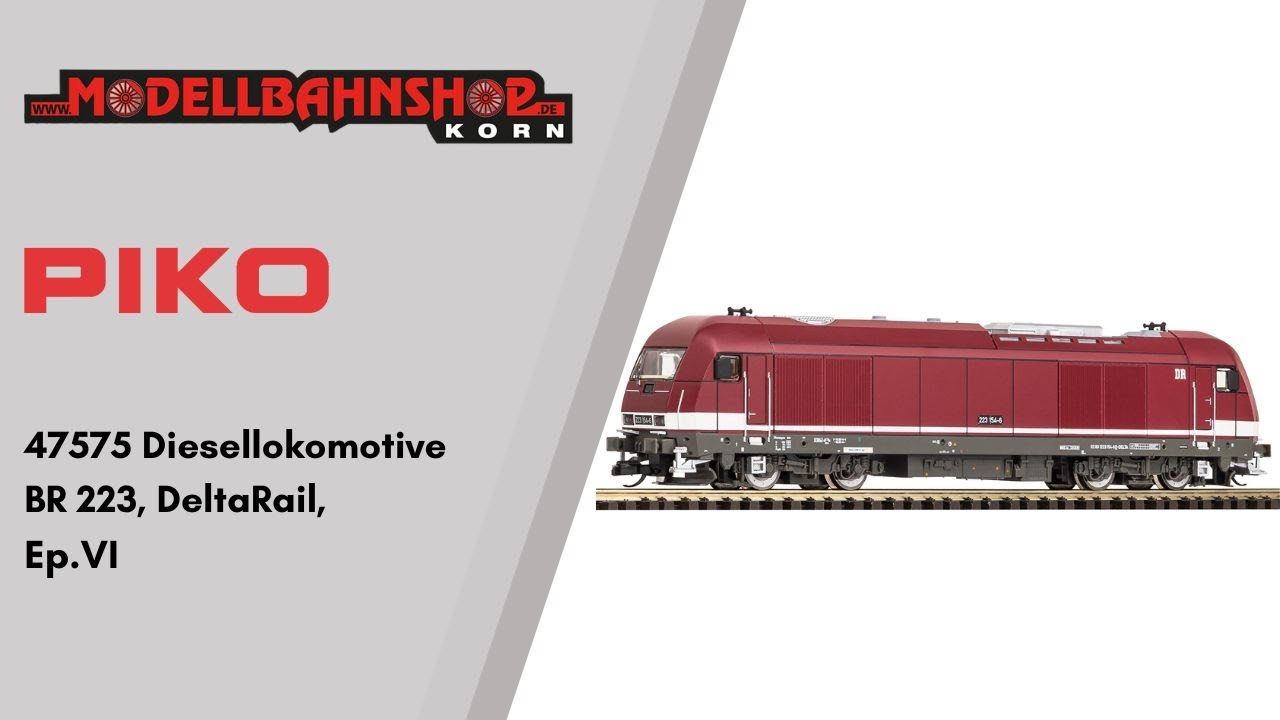 Piko 47575 | Diesellokomotive | BR 223 | DeltaRail | VI | TT - YouTube
