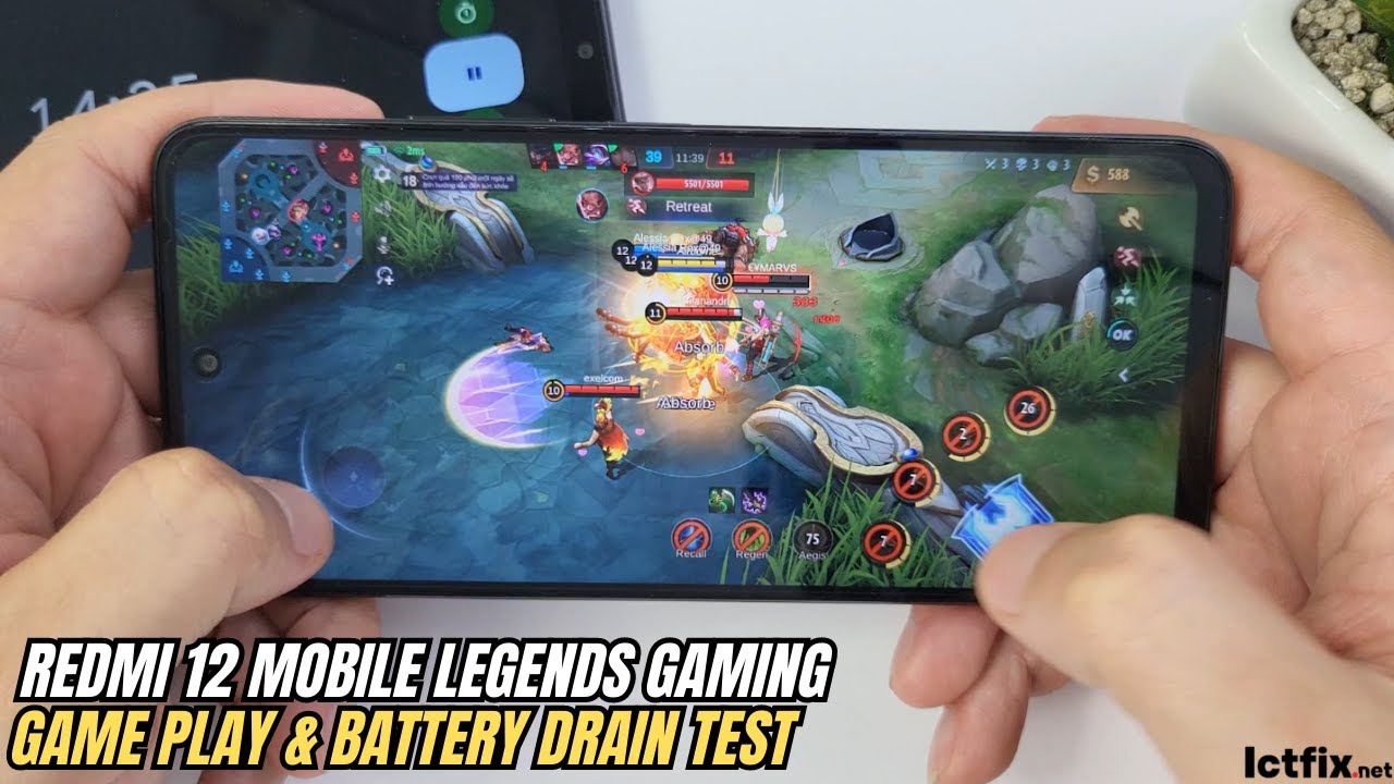 Redmi 12 Mobile Legends Gaming test | Helio G88, 90Hz Display - YouTube