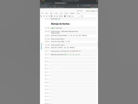 Manejo de fechas #python #programming #coding #programacion #septipycode #edutuber - YouTube