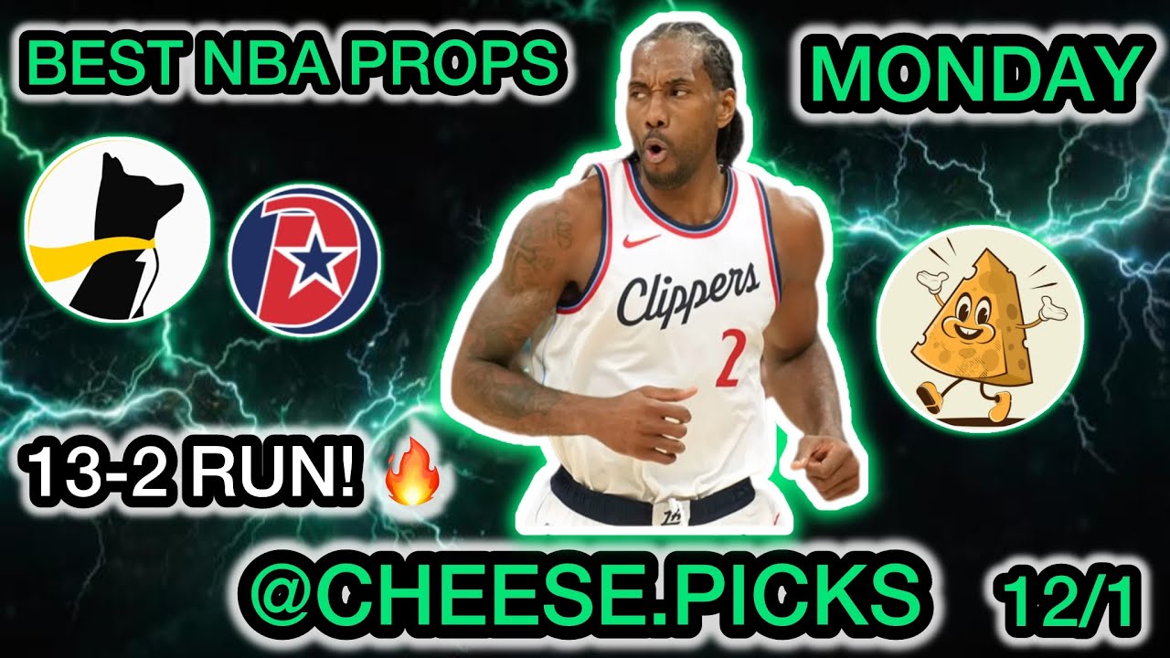 3-0 SWEEP! BEST NBA Player Props For Monday 12/1 - BEST NBA PROPS TODAY ...