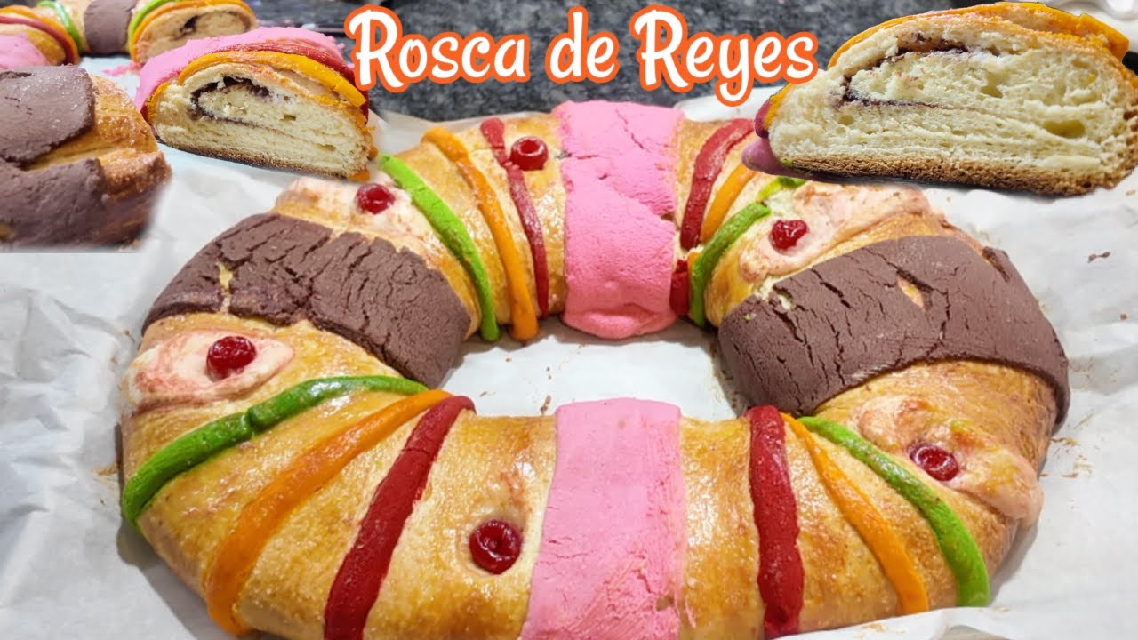 ROSCA DE REYES CASERA (ROSCA RELLENA) - YouTube