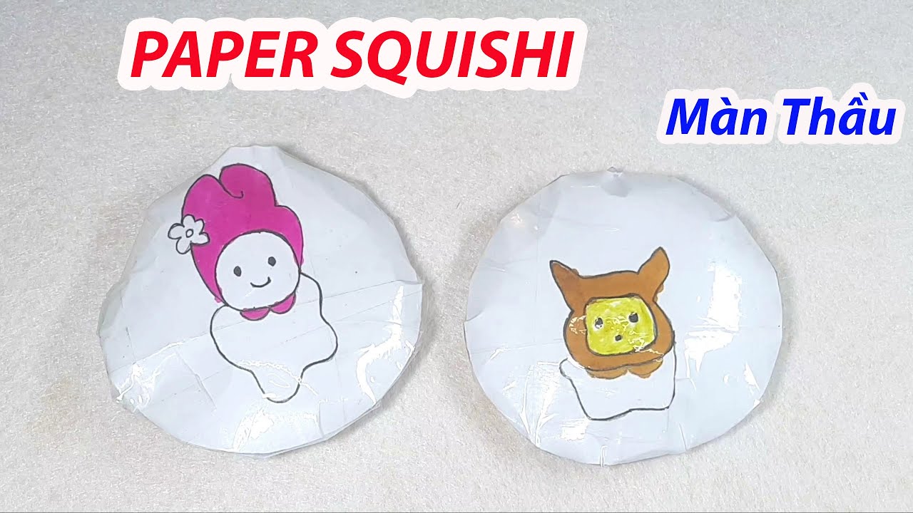 Hướng dẫn làm Squishy màn thầu | DIY Paper Squishy - YouTube