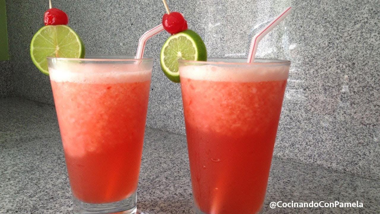 Pink Lemonade / Limonada Rosada - fácil y rápido - Cocinando con Pamela ...