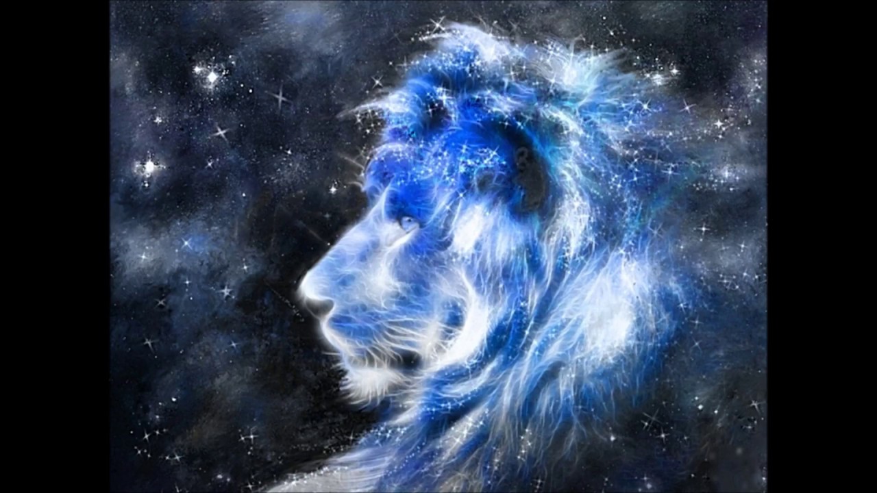 Blue Fire Lion