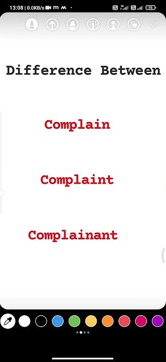 Difference between Complain, Complaint & Complainant |#art - YouTube
