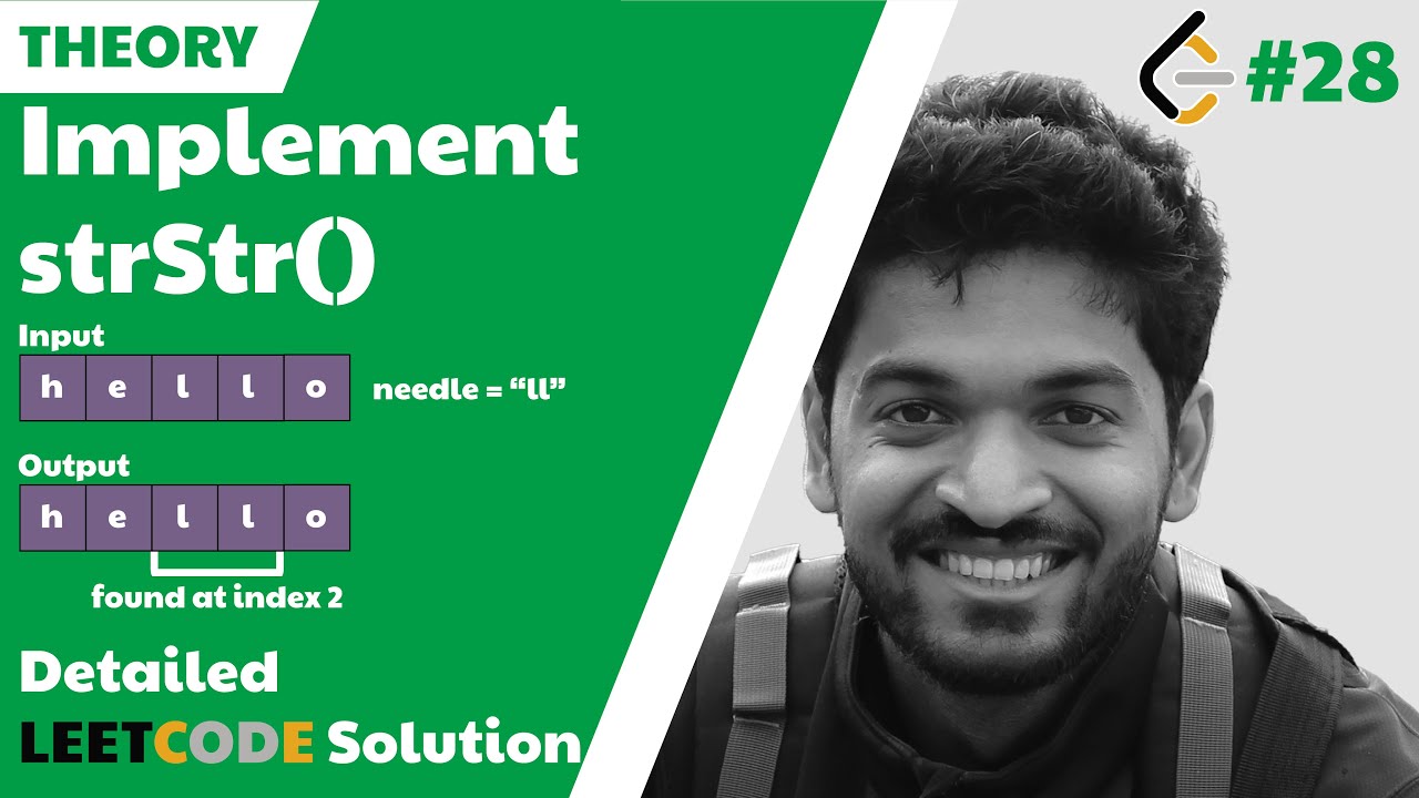 17. Implement strStr() Theory (LeetCode #28) - YouTube