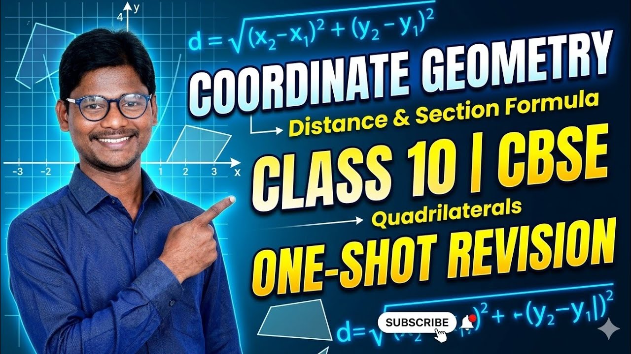 Coordinate Geometry Class 10 | Distance Formula, Section Formula ...