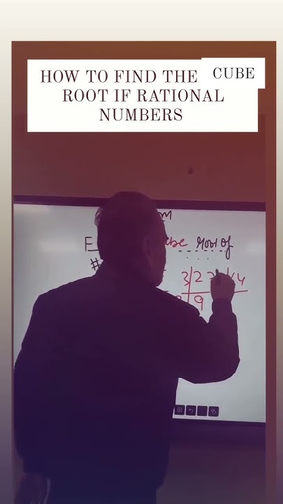 HOW TO FIND THE CUBE ROOTS OF THE RATIONAL NUMBER#shortvideo # ...