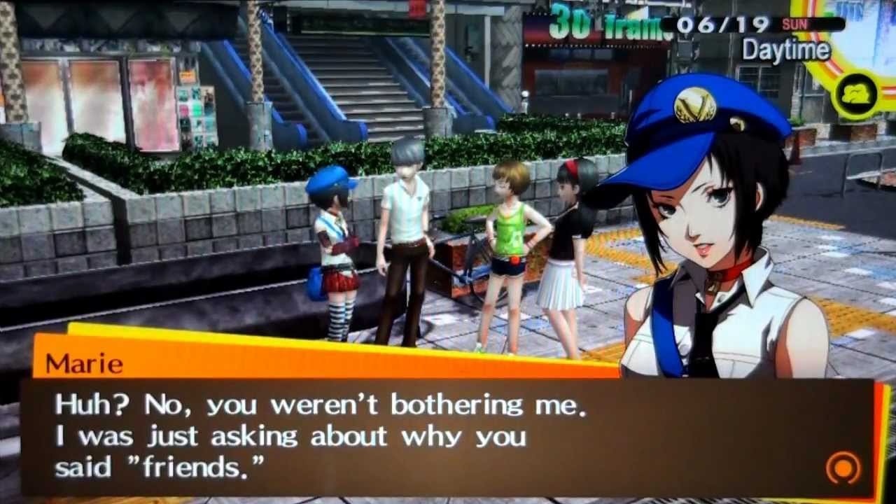 Persona 4 Golden - Marie Social Link 3 (Aeon Arcana) - YouTube