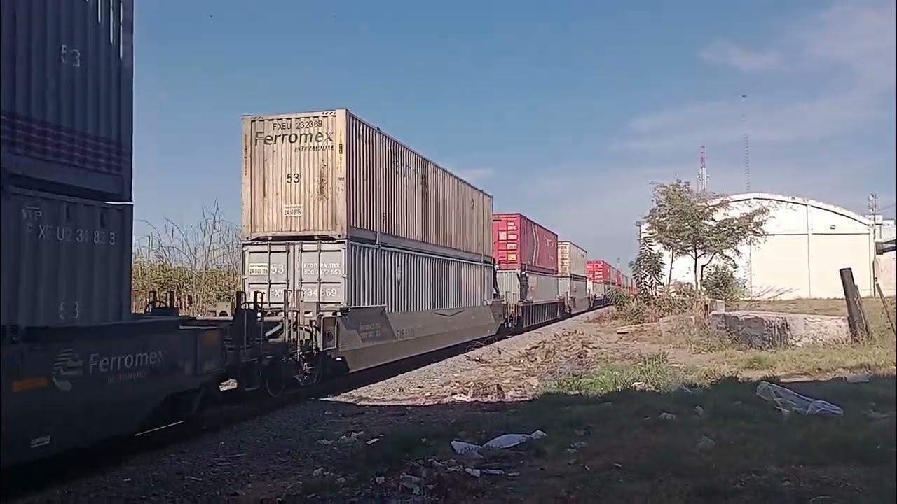 Intermodal Mexico Méxicali FXE 4617 Rumbo Norte - YouTube