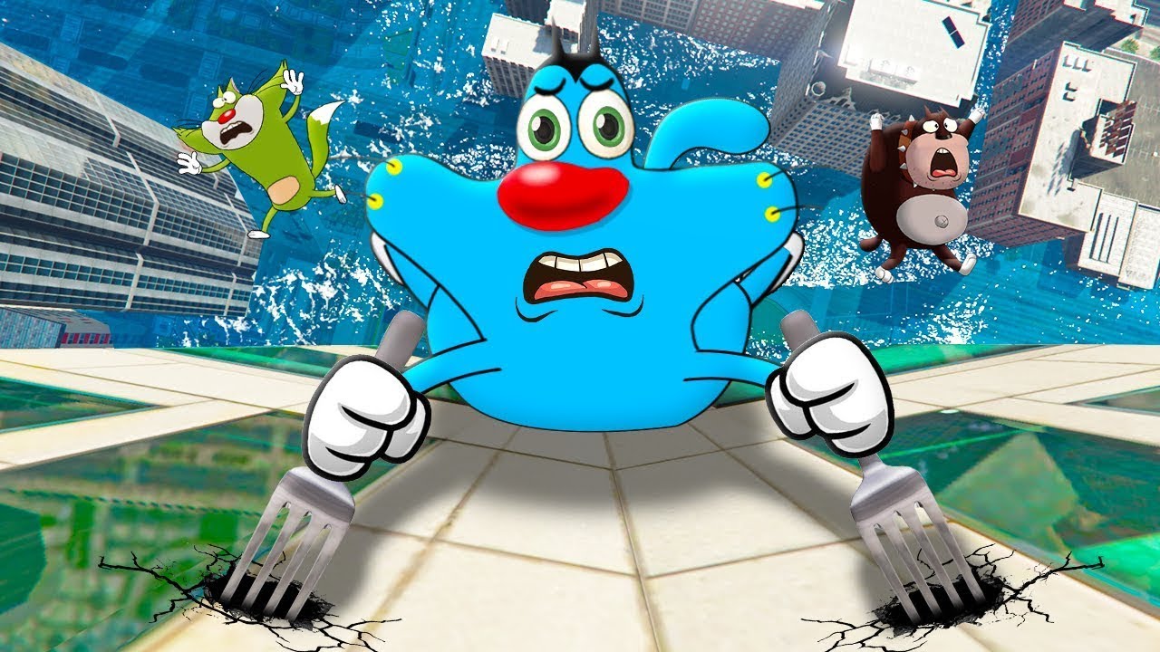 Roblox Oggy Try To Survive Terrific Tsunami In Roblox @ROCKINDIANGAMER ...