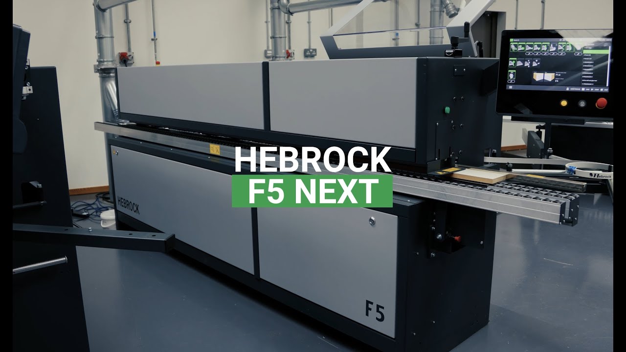 Hebrock F5 Next Edgebander - Guided Tour - YouTube