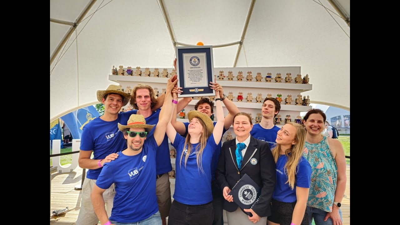 BruBotics secured a place in the Guinness World Record! - YouTube