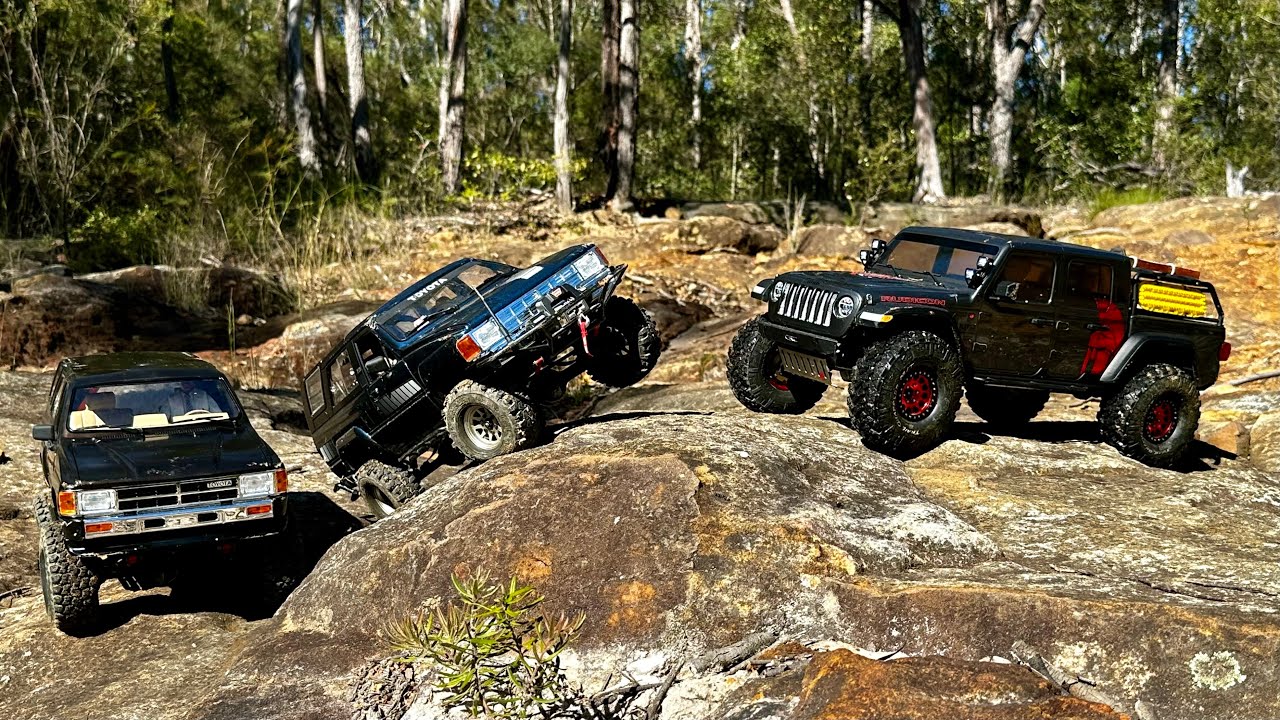 Group Scale Run | 1:10 Scale RC Rock Crawlers 4Runners and a Gladiator ...