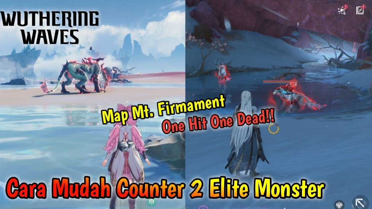 Cara Mudah Counter Elite Monster | Map Mt. Firmament - Wuthering Waves ...
