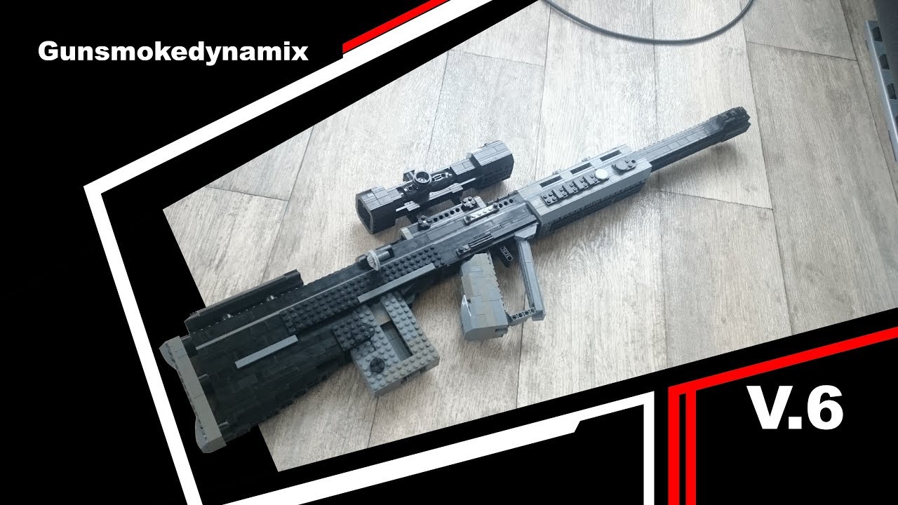 Working lego bolt action sniper rifle v6 - YouTube