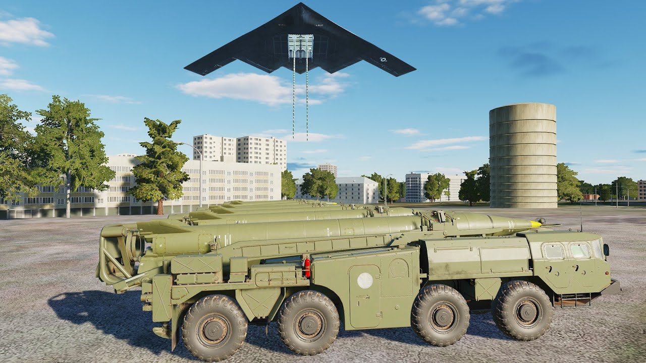 B-2 Spirit Silent Destroy Russian Tanks, Airports, Warship - DCS World ...