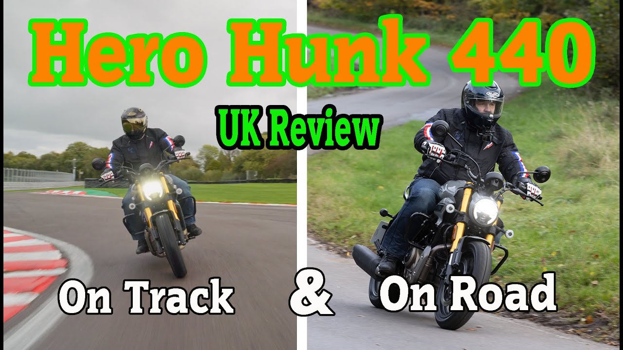 Hero Hunk 440 On Track & On Road UK REVIEW Part 2 - YouTube