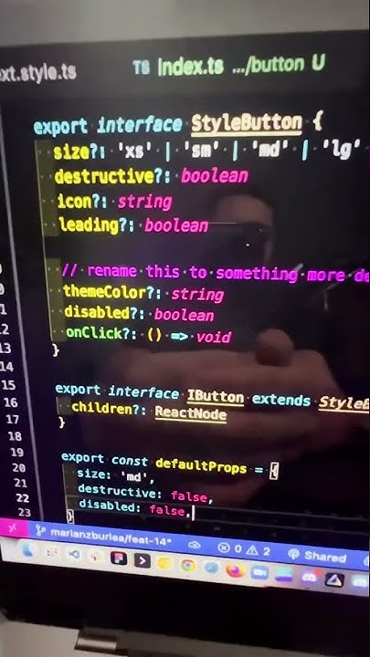 How to create a button with TypeScript and React using styled components part 1 - YouTube