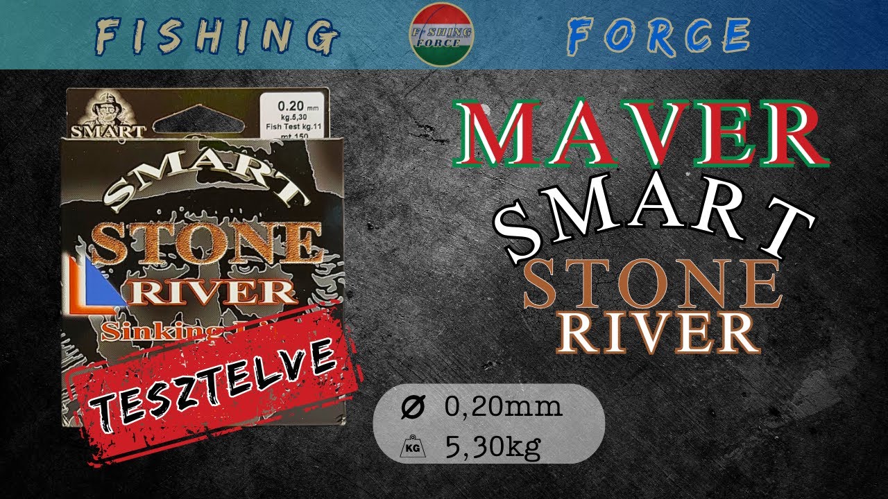 Maver Smart Stone River 0,20mm monofil horgász zsinór teszt #horgászat ...