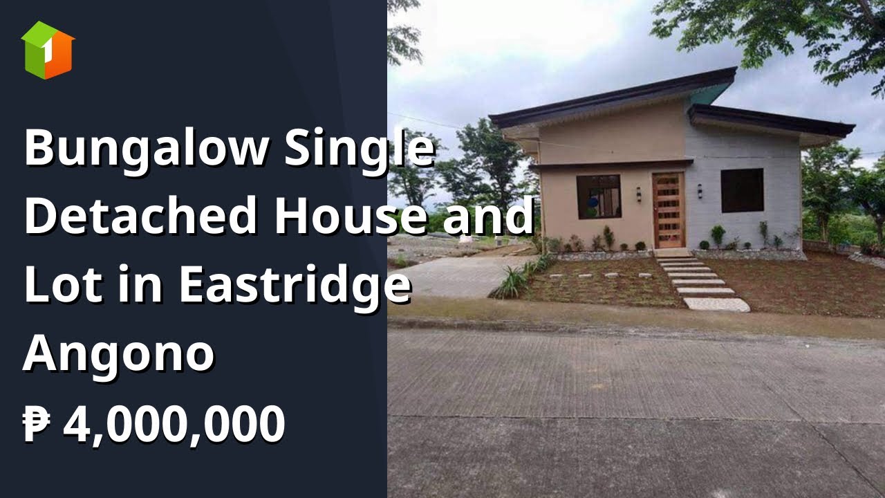 Bungalow Single Detached House and Lot in Eastridge Angono - YouTube