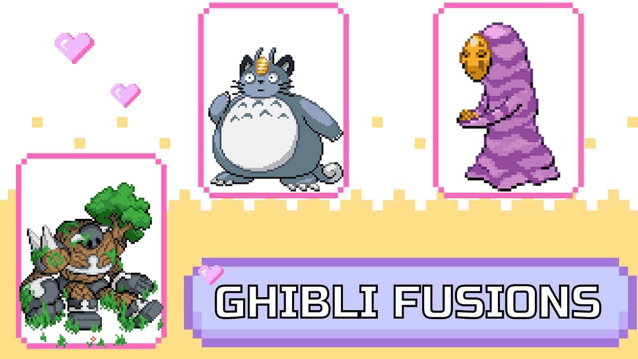 All Ghibli Anime Fusions - Pokemon Infinite Fusion Studio Ghibli ...