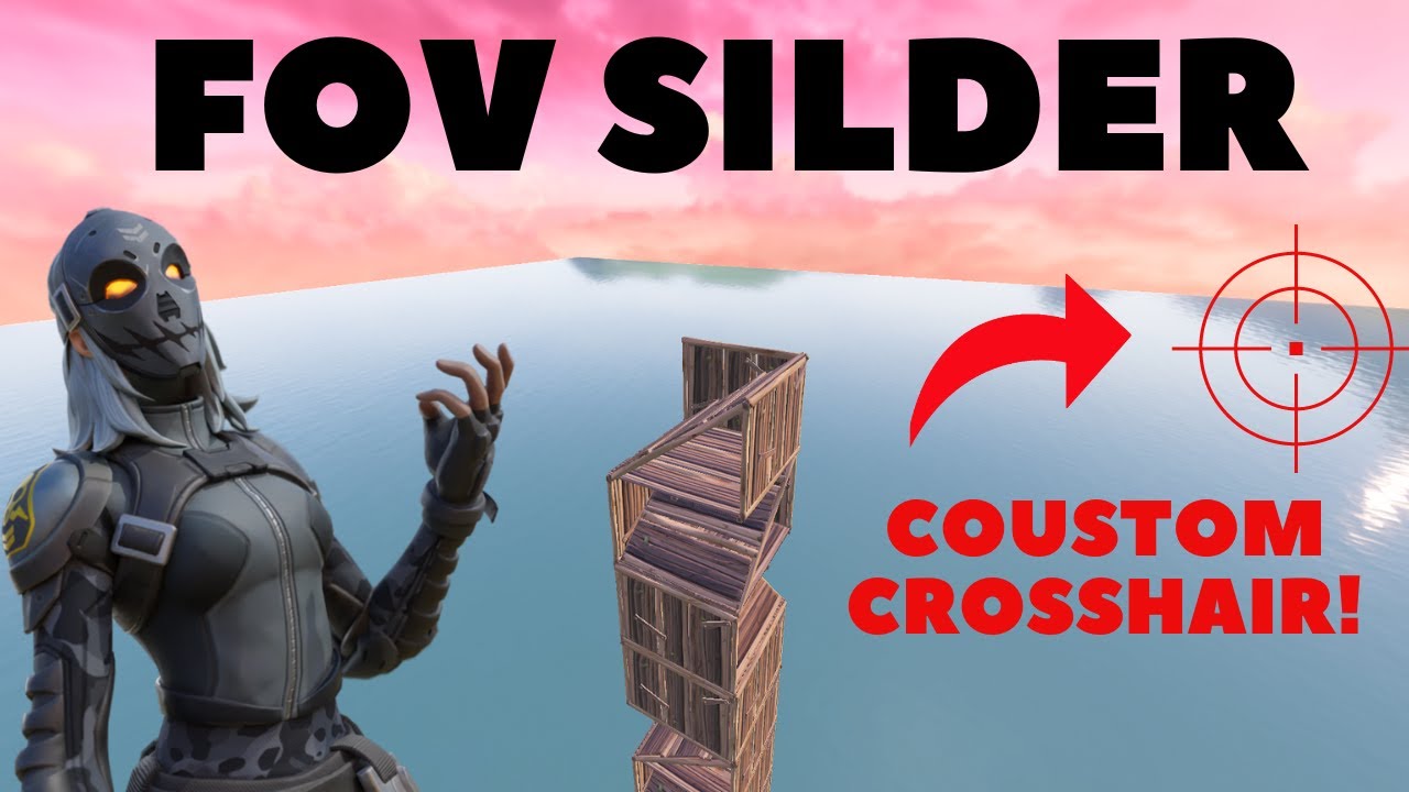 Fov Slider Is Now In Fortnite + custom crosshairs - YouTube