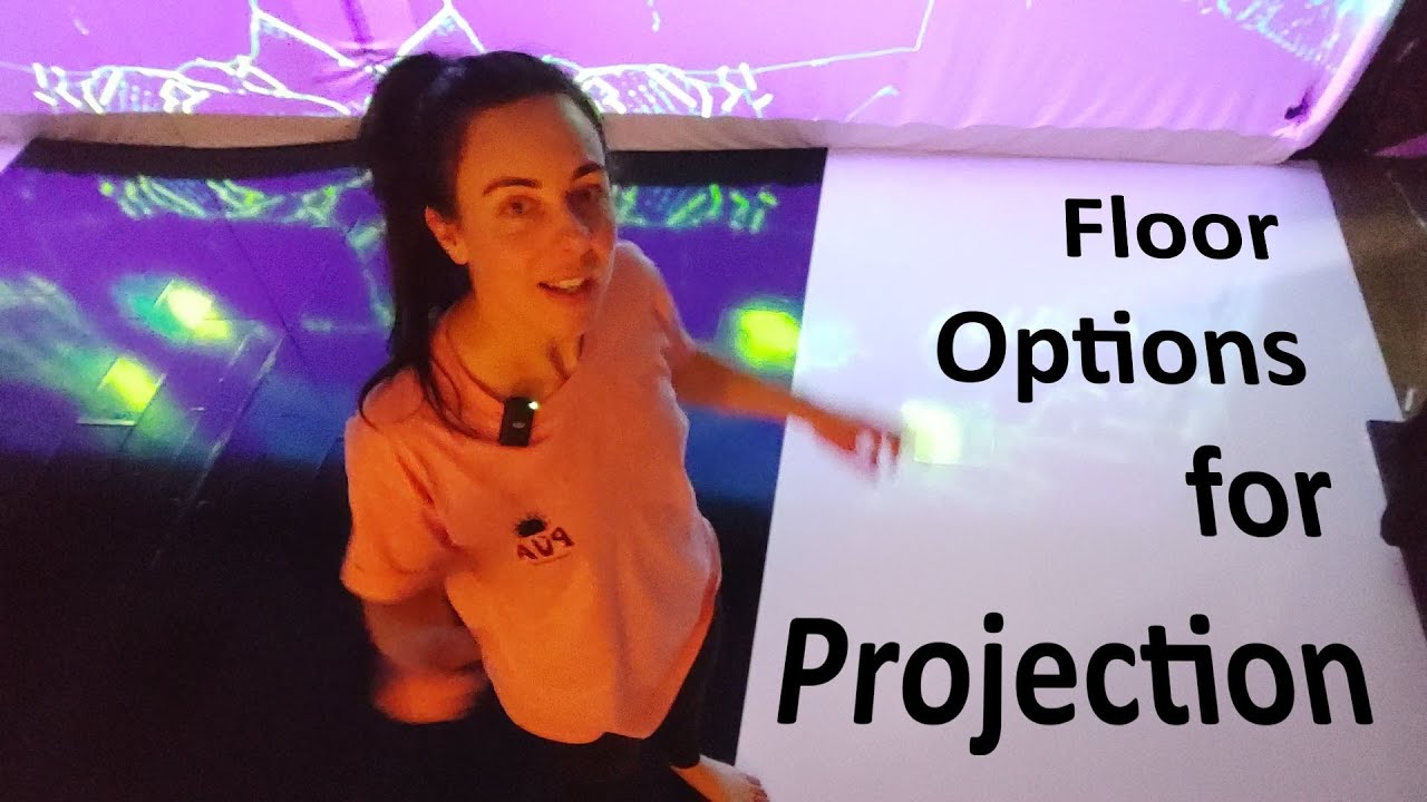 Best flooring for projection reflections: black or white vinyl? - YouTube