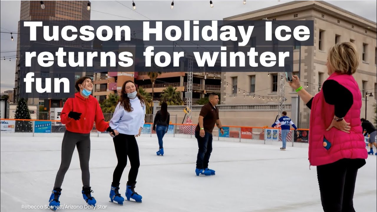 Watch now: Ice skating brought to downtown Tucson with holiday rink ...