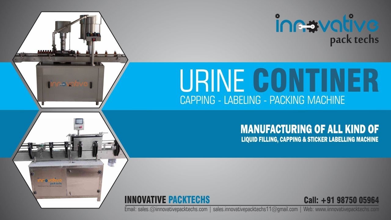 Urine Container Capping, Labeling & Packing Machine|Urine Collection ...