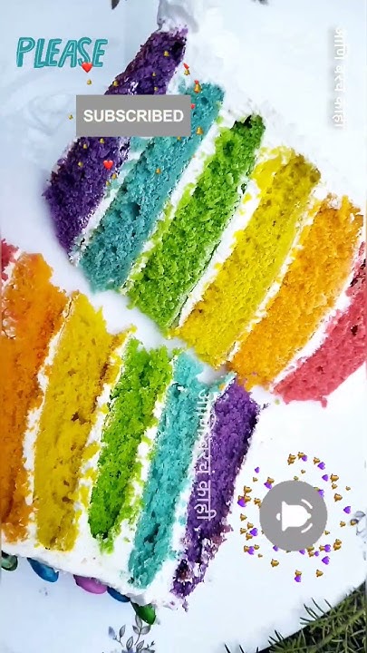 So Yummy Rainbow Cake Recipe Viralvideo Rainbow Cake Youtube