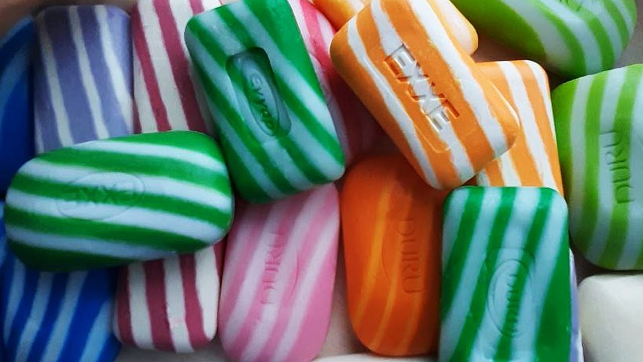 ASMR SOAP. Striped soap.Sounds for relaxation and sleep - YouTube