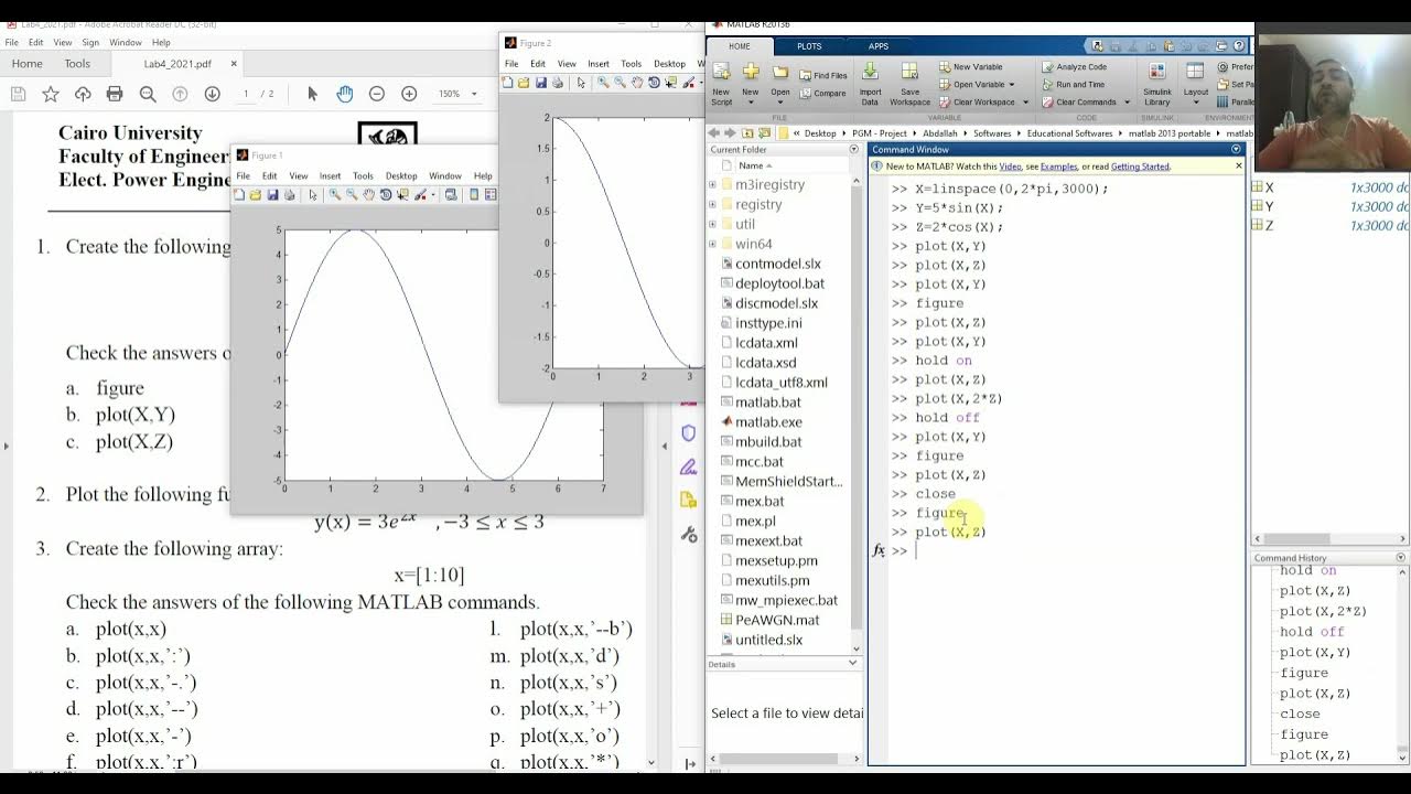 Matlab Plotting Instructions | Computer Applications Lab4 | FECU EPE1040 - YouTube