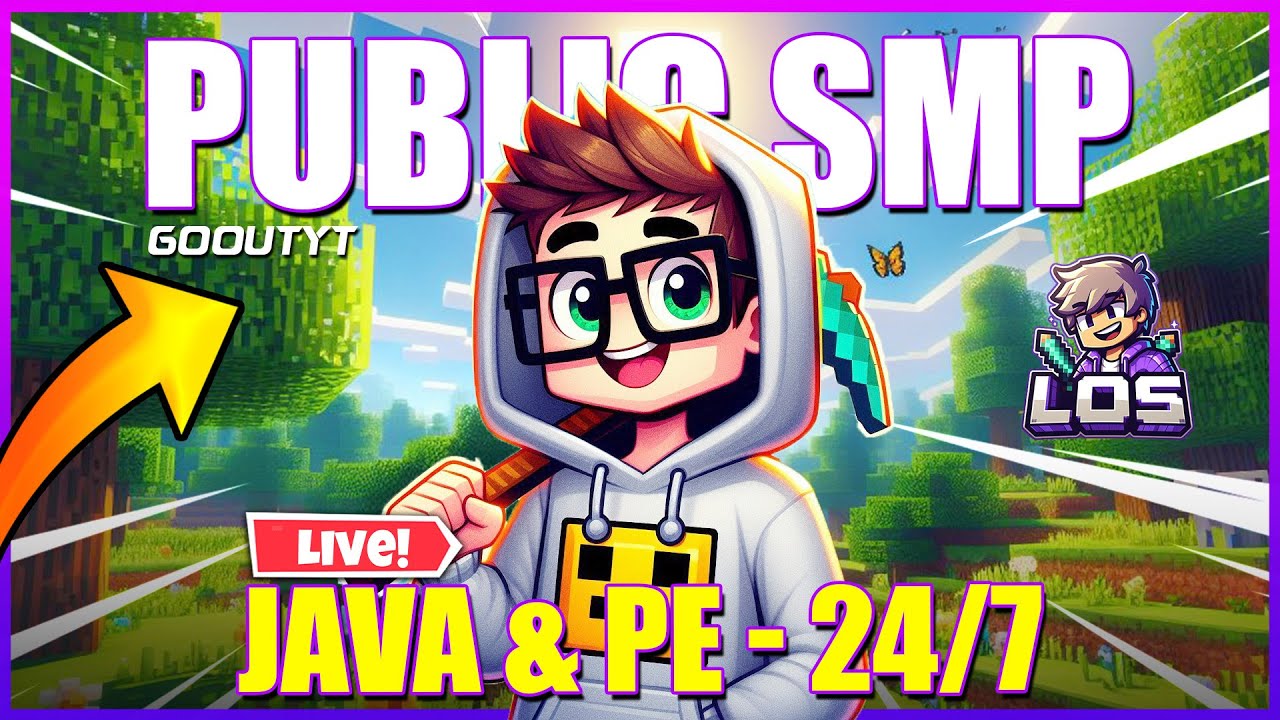 Minecraft Public Smp | Join My Public Smp | Java + PE 24/7 Online - YouTube