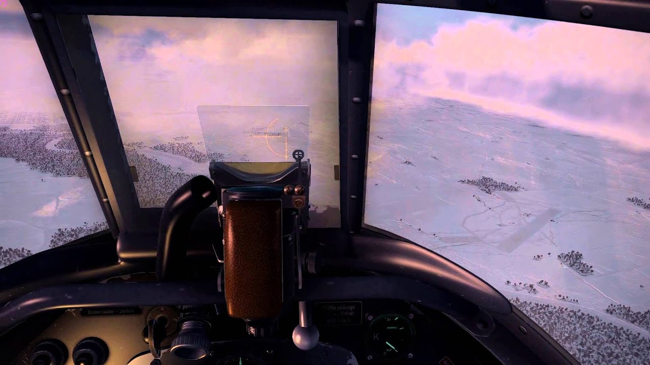 In-Cockpit Stuka sunrise landing approach - YouTube