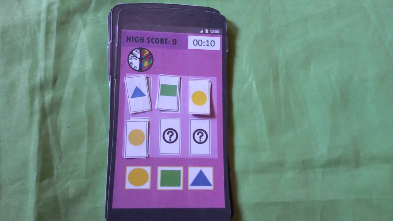 Memory Right paper prototype game - YouTube