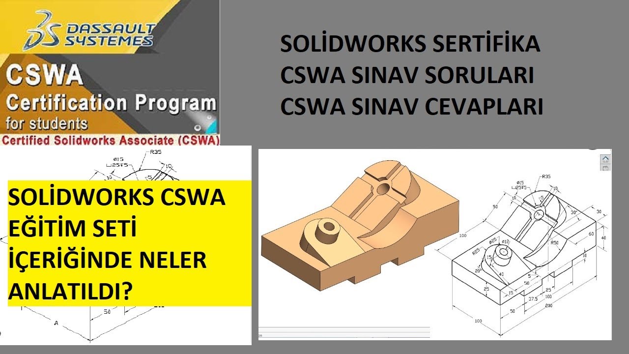 SOLIDWORKS CSWA EĞİTİM SETİNDE NELER ANLATILDI? - YouTube