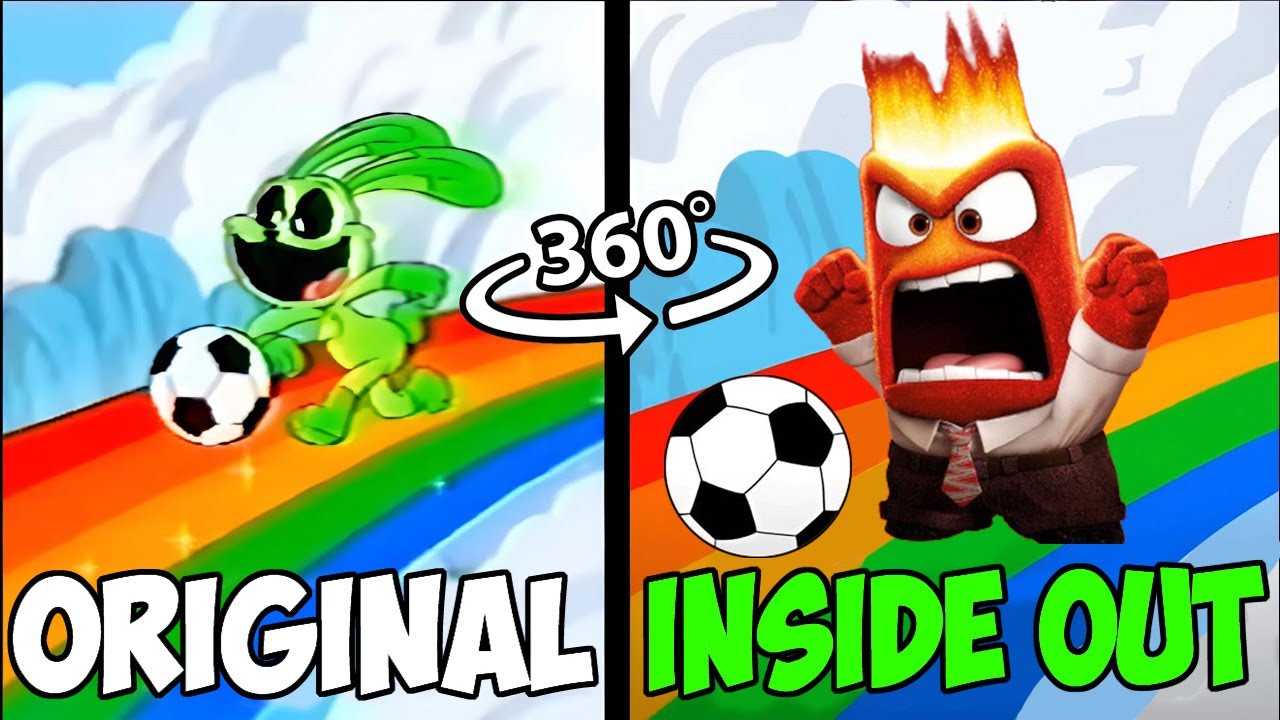 360º VR Smiling Critters Cartoon Animation Original vs Inside Out 2 in ...