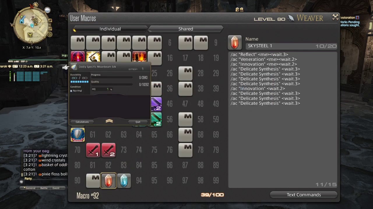FFXIV MACRO SKYSTEEL 1 STEP TOOL - YouTube
