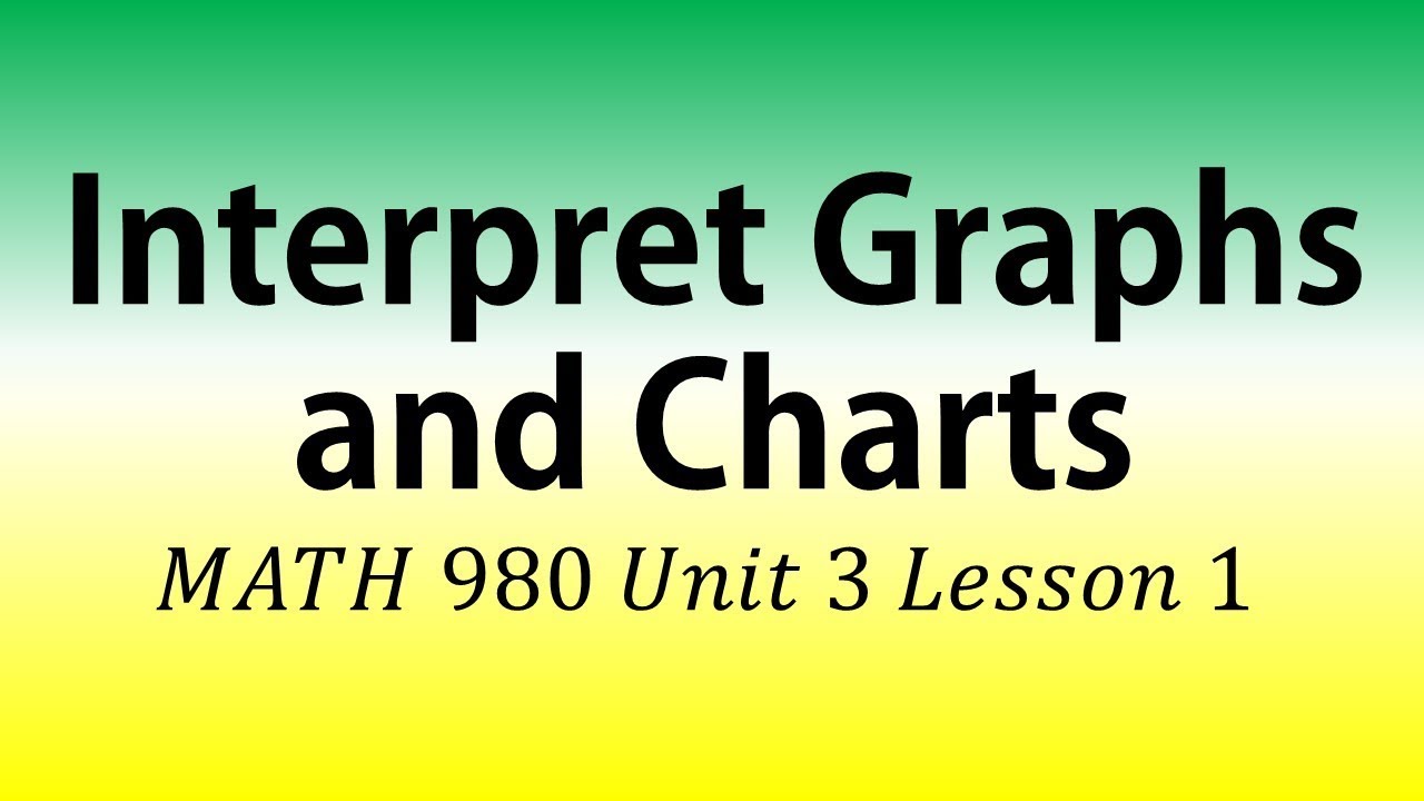 Interpret Graphs and Charts (MATH 980 Unit 3 Lesson 1) - YouTube