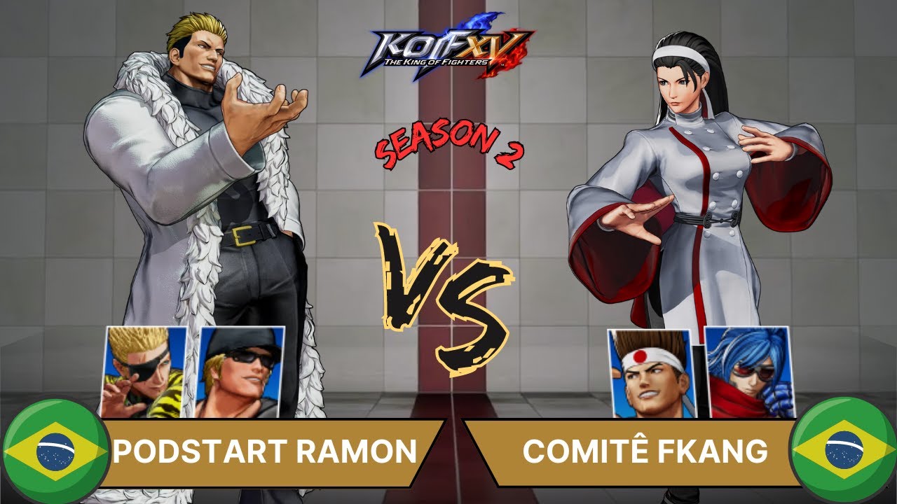 KOF XV 🔥 PS | RAMON (Clark/Ramon/Yamazaki) vs COMITÊ FKANG (Kyo/Chizuru ...