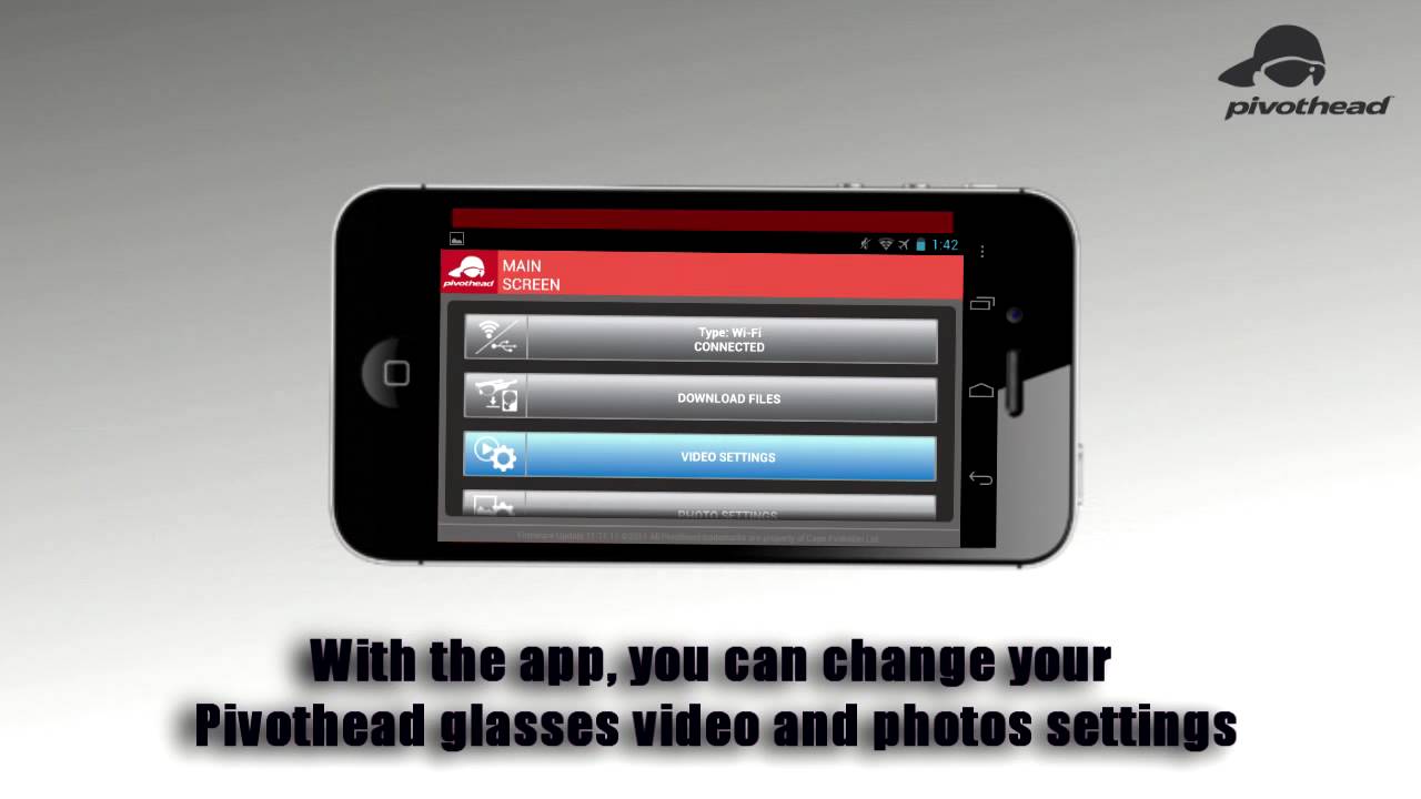 Pivothead Android App - How to Change the Video and Photos Settings on ...