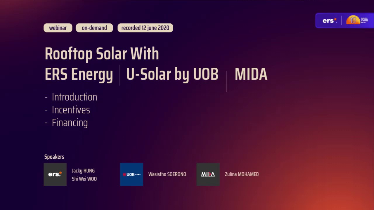 [webinar] Rooftop solar with ERS Energy | U-Solar by UOB | MIDA - YouTube
